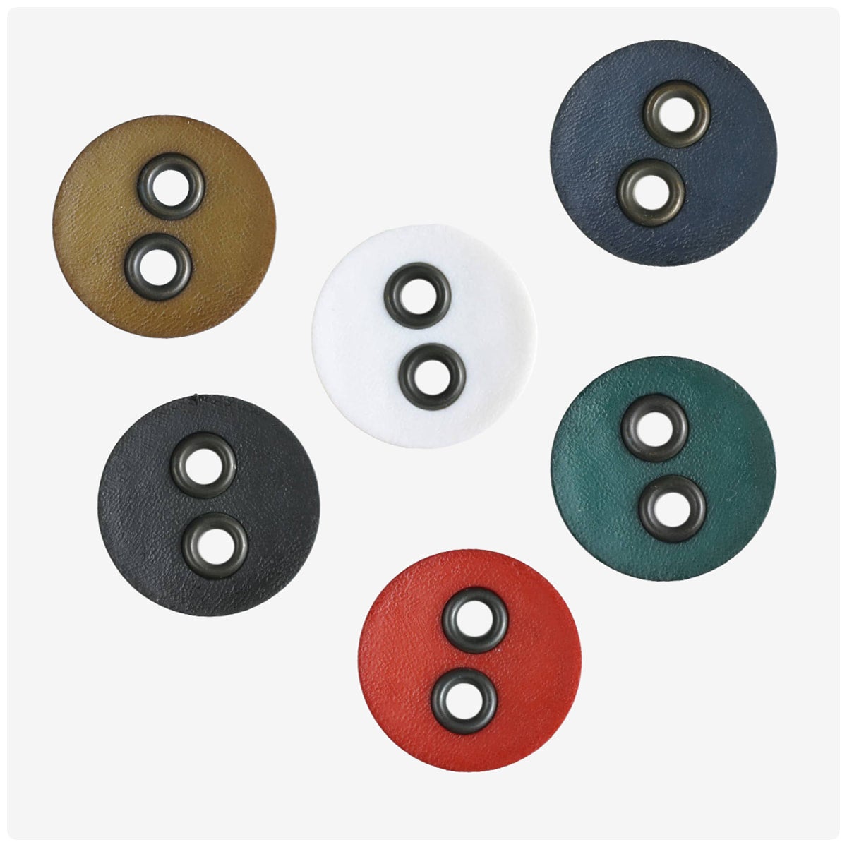 Round Buttons w/ Metal Holes | Stitch Haven